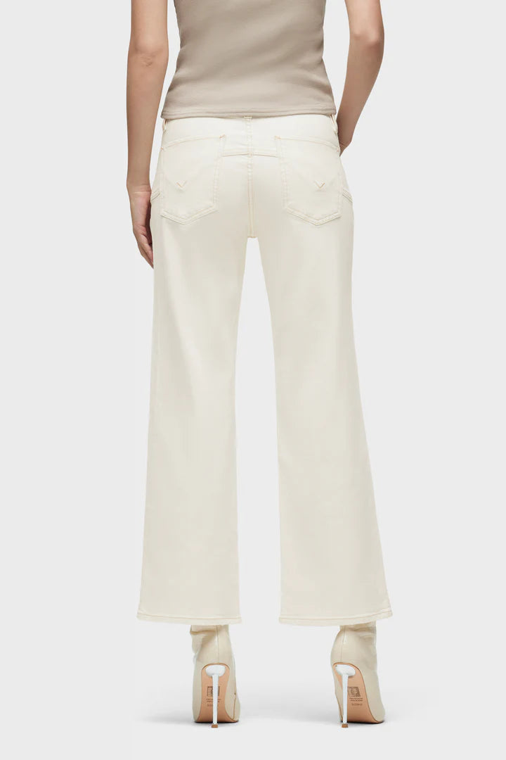 Rosie High-Rise Front Yoke Wide Leg Ankle Jean - Ecru | Shine Boutique ...